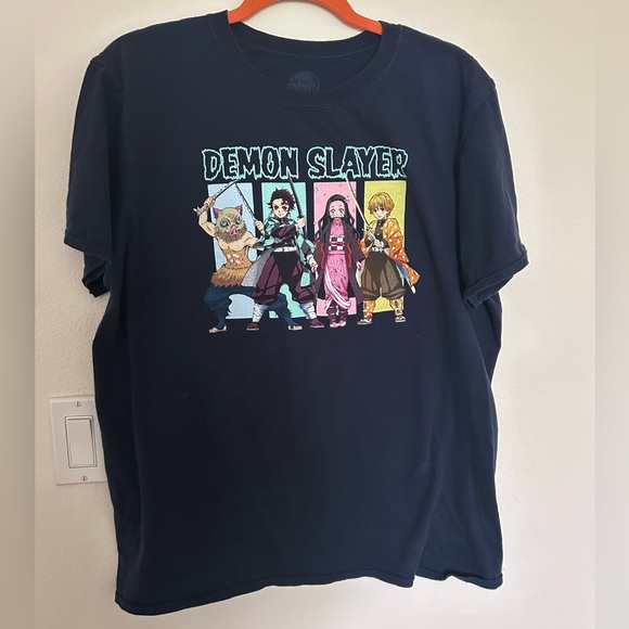 Hot Topic | Tops | Demon Slayer Graphic Tshirt Size Large Unisex | Poshmark